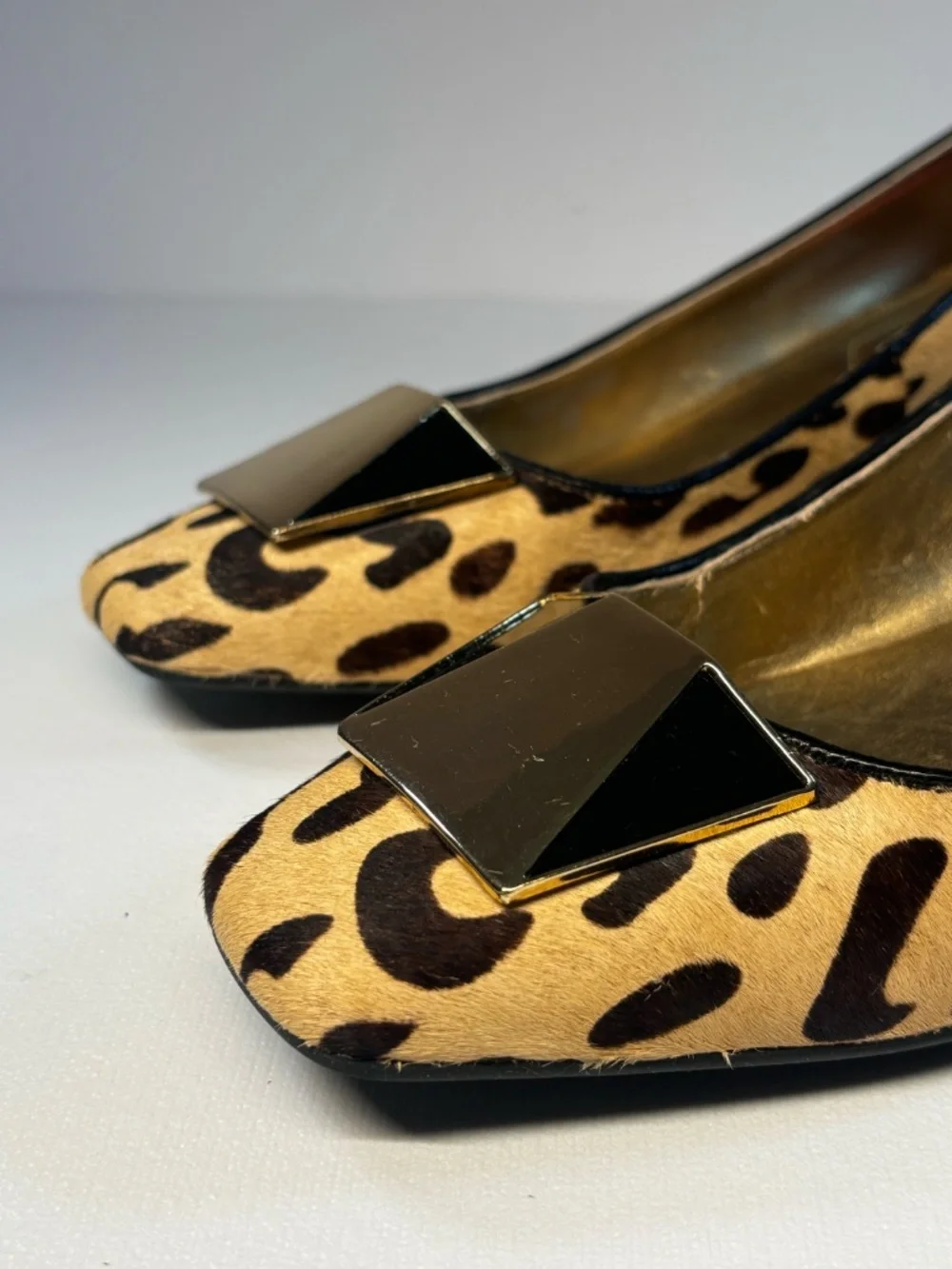 Isaac Mizrahi | Shoes | Isaac Mizrahi Ny Leopard Calf Hair Block Heel ...